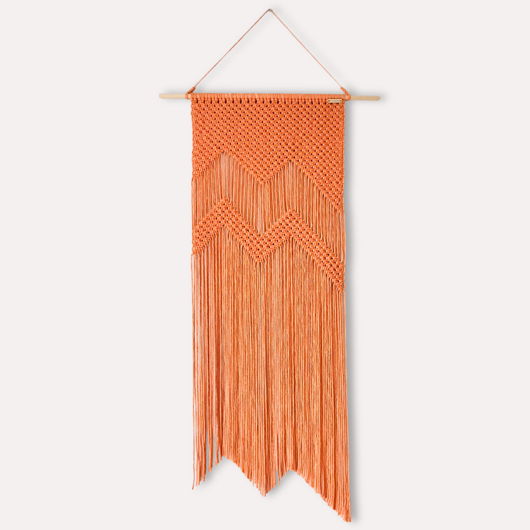 Tall macrame landscape wall hanging - The Mountains | YASHI DESIGNS by ...