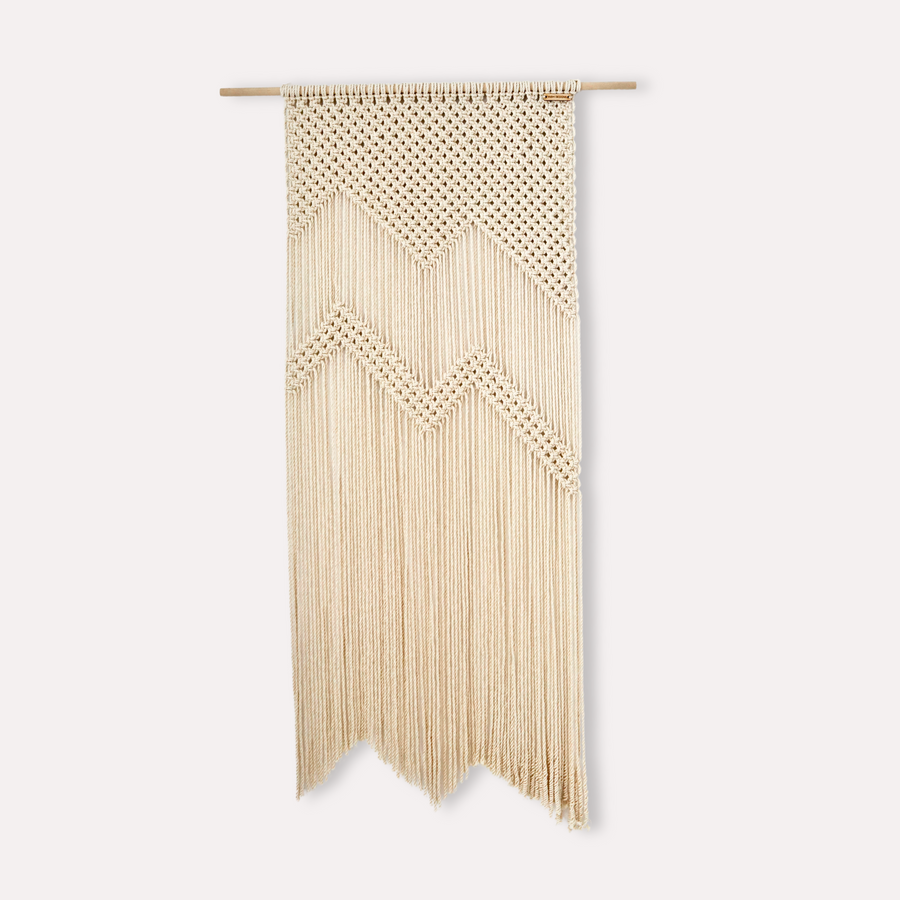 Tall macrame landscape wall hanging - The Mountains | YASHI DESIGNS by ...
