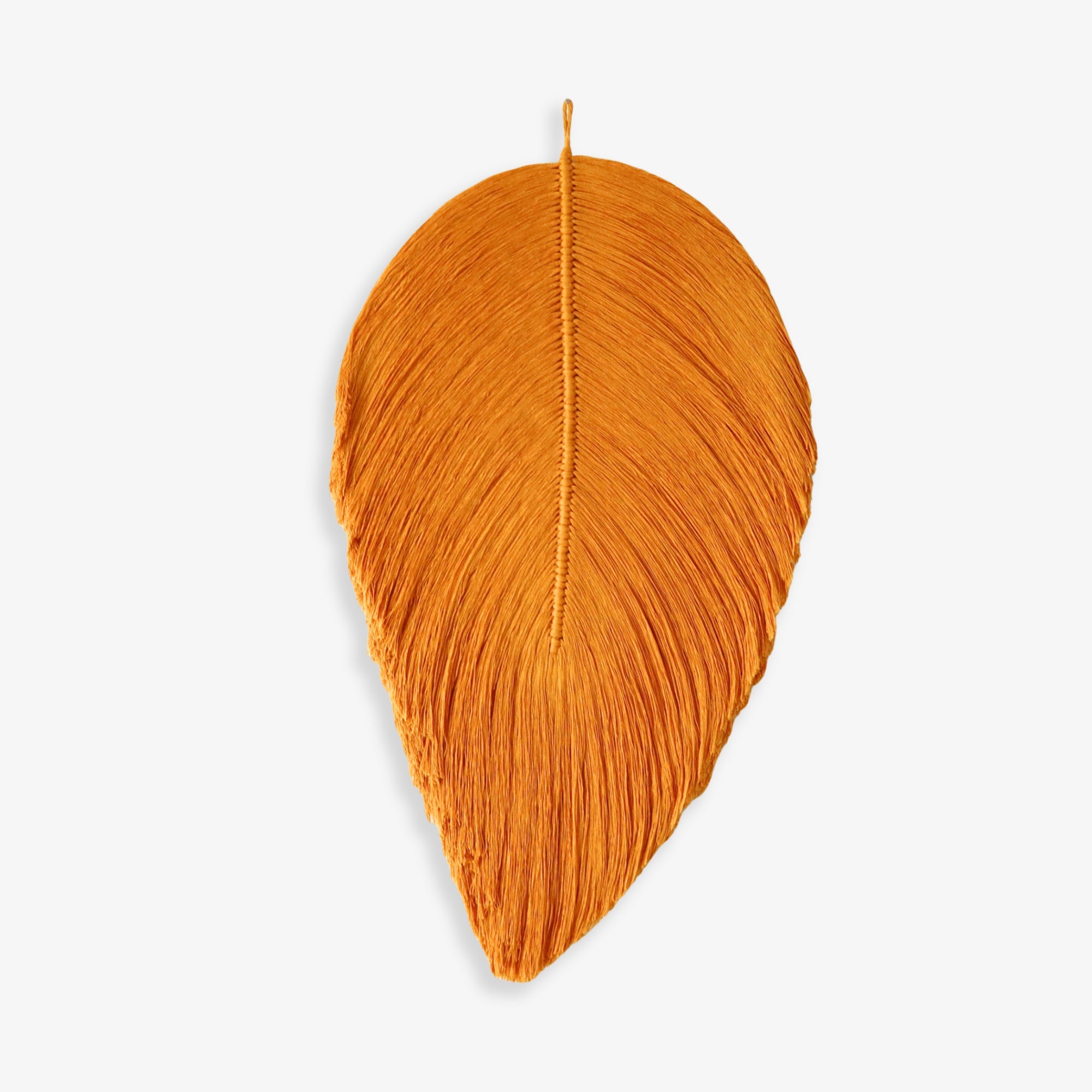 Large Macrame leaf in choice of colors – YASHI DESIGNS