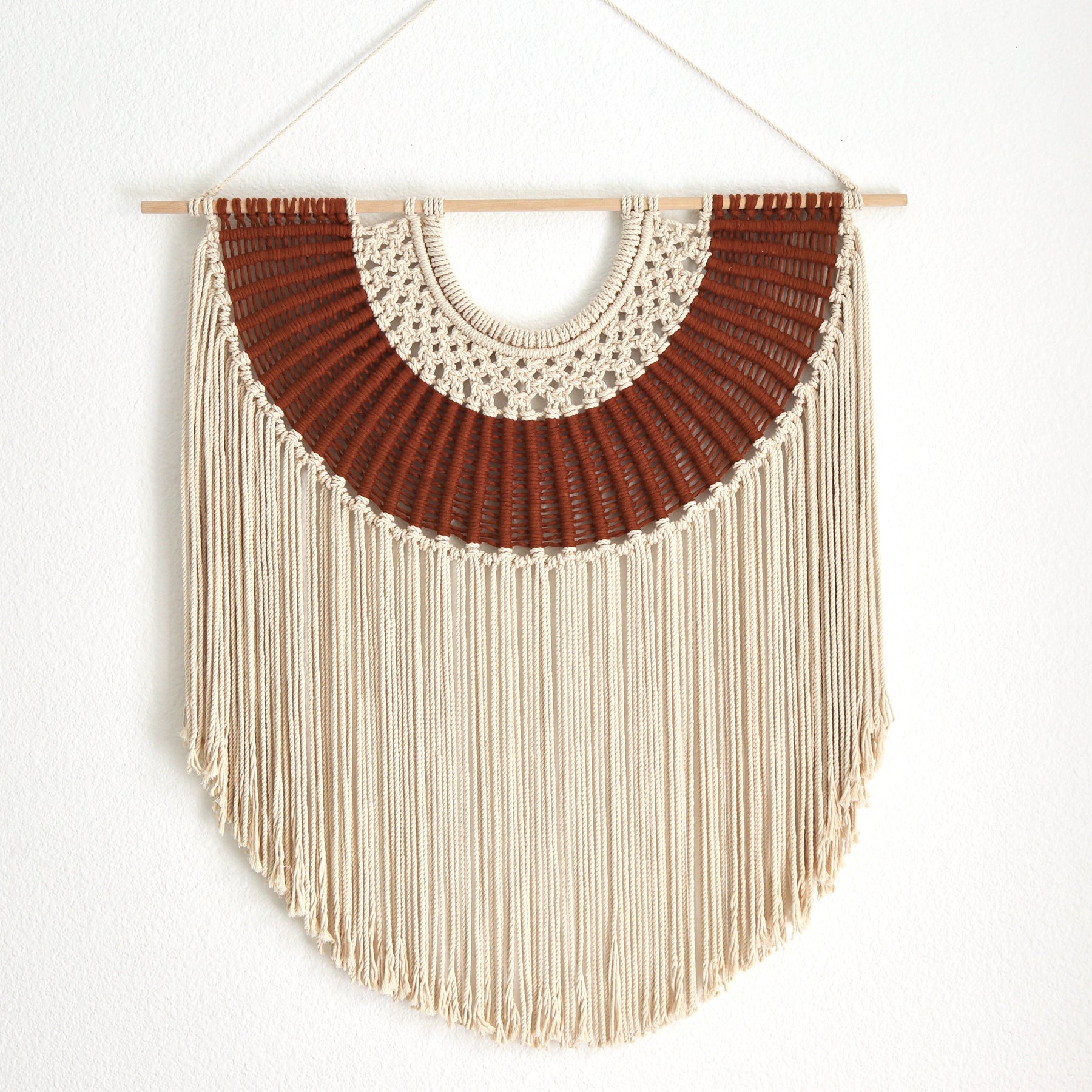 XL Macrame wall hanging - The Matrix | Earthy neutral natural material ...