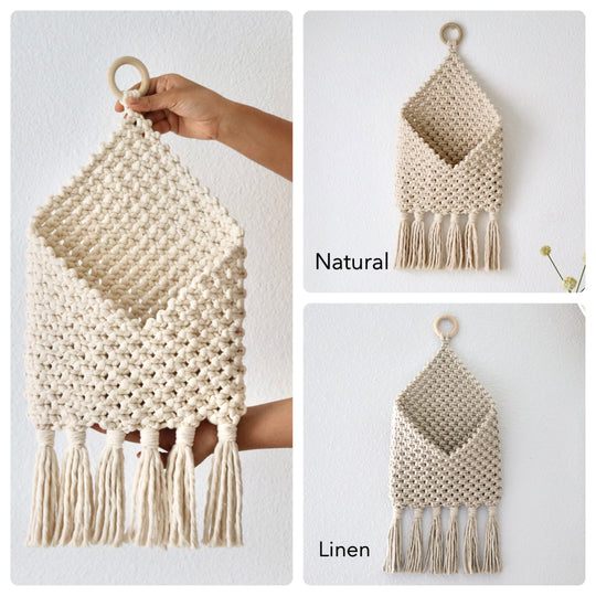 Macrame Pouch - Envelope (Color options) – YASHI DESIGNS
